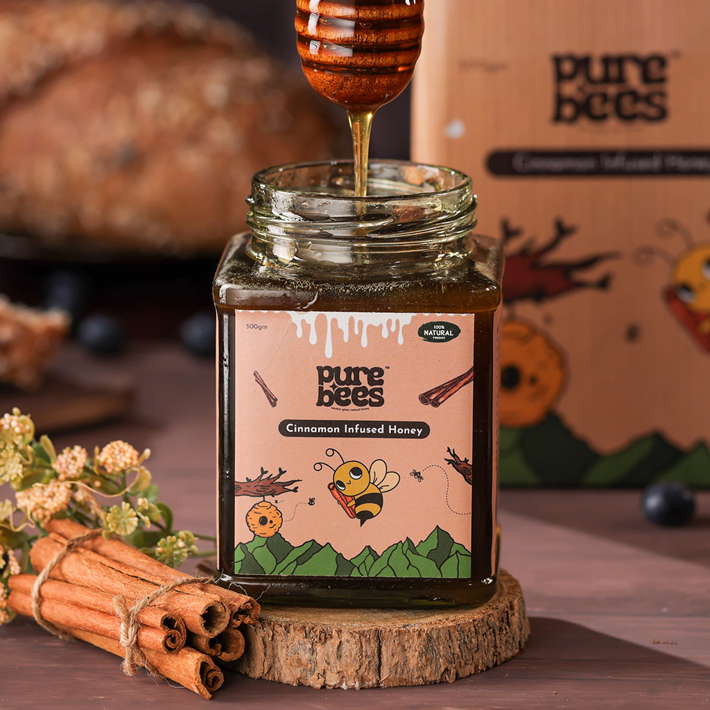 Cinnamon Infused Honey - Pure Bees